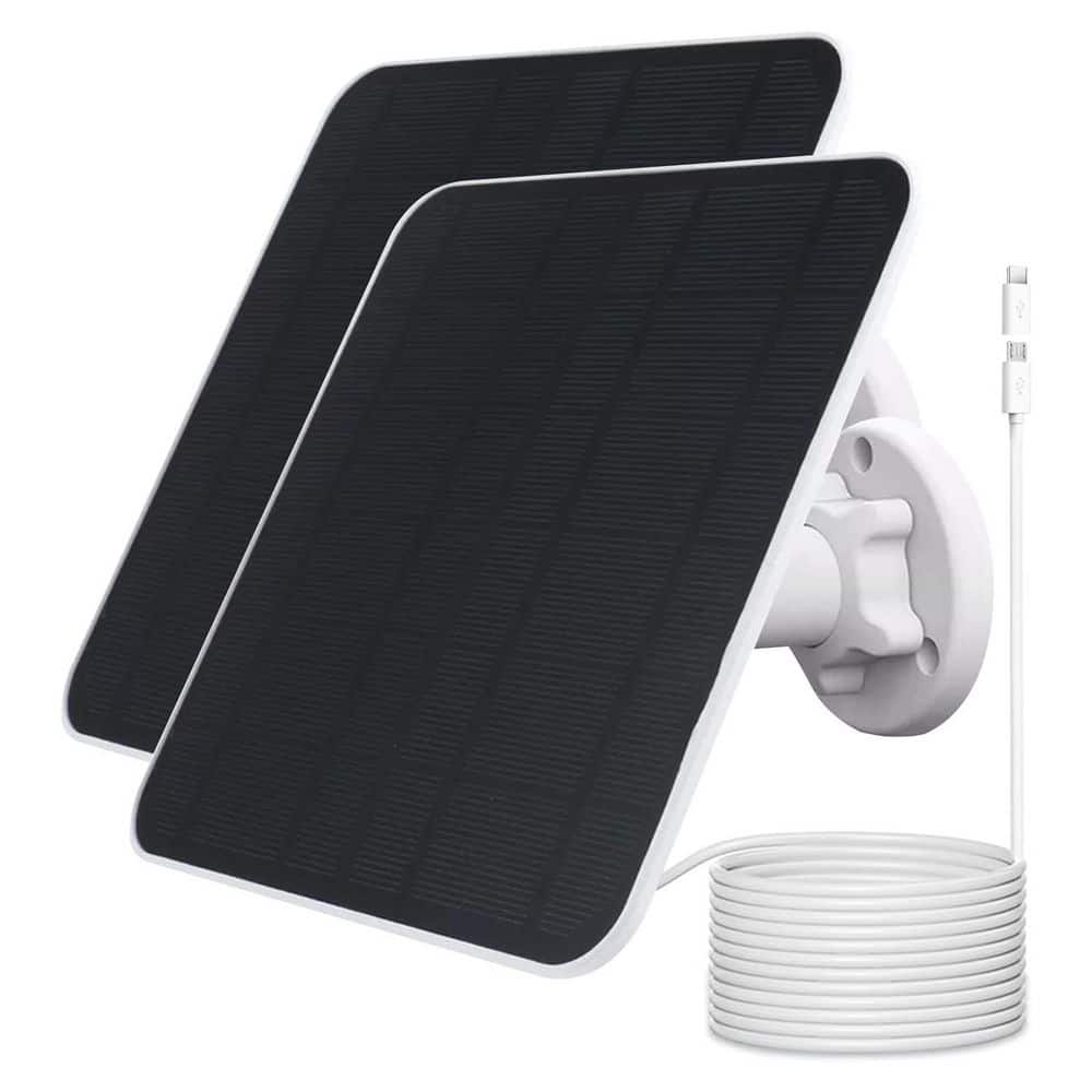 EKIEUDL Solar Panel Charger 5V 5W Compatible with Eufycam 2C/2C Pro/E40 ...