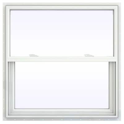 JELD-WEN 35.5 in. x 35.5 in. V-2500 Series White Vinyl Single Hung ...