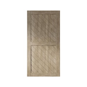 HOMACER XT2 42 in. x 84 in. C-Panel Solid Core Classic Gray Slanted ...