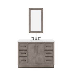 Water Creation Hugo 30 in. W x 22 in. D Bath Vanity in Grey Oak with ...