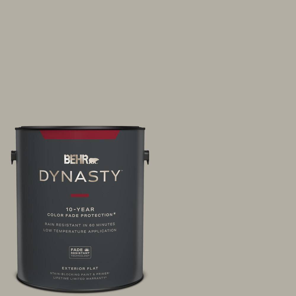 BEHR DYNASTY 1 gal. #790D-4 Granite Boulder Flat Exterior Stain ...