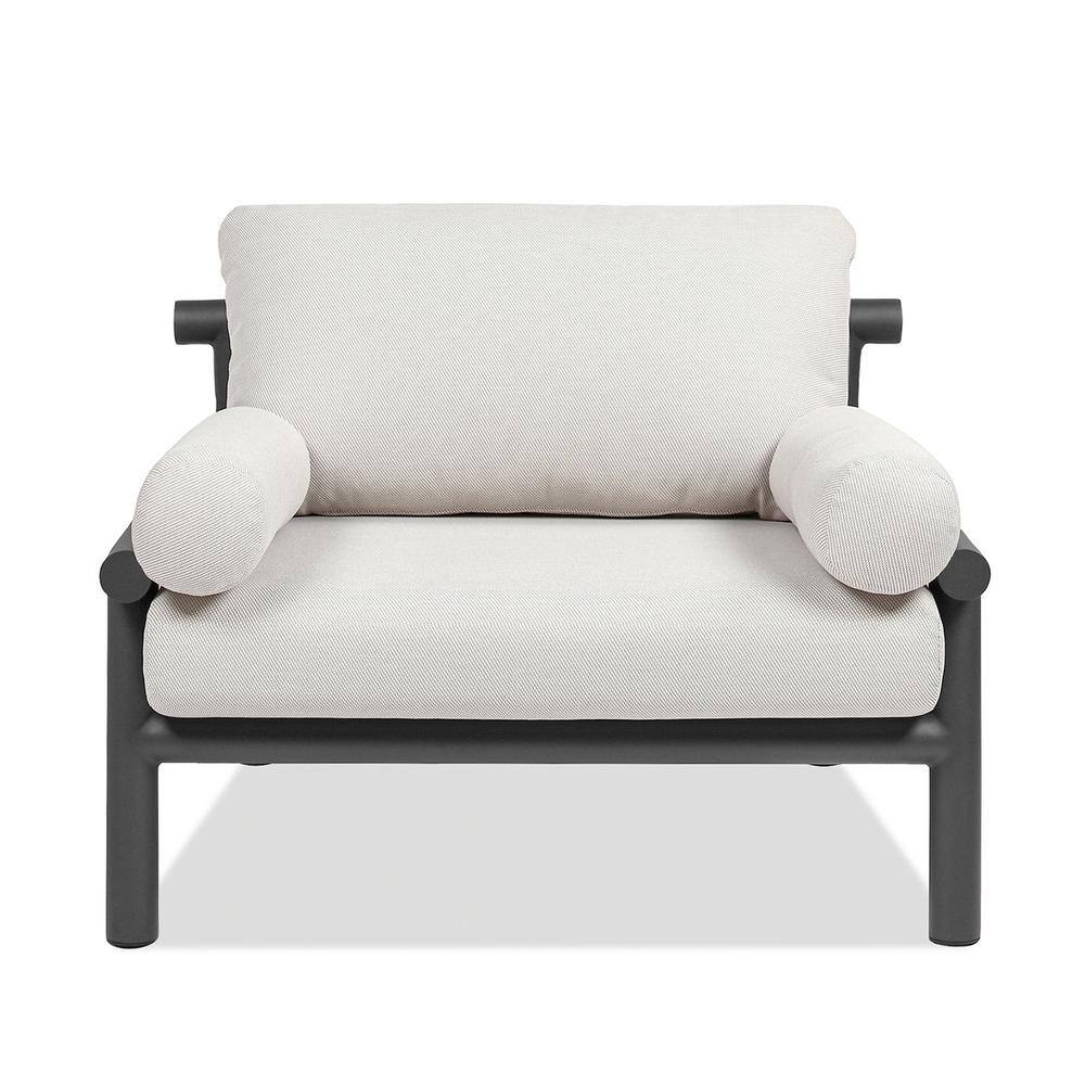 Jennifer Taylor Zara 39.5 in. Dowel Frame Bolster Axroma Patio Deep ...