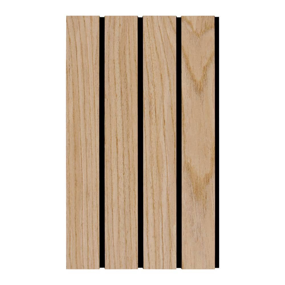 sunwings 2/5 in. x 2/5 ft. x 3/5 ft. Beige Wood Slat Acoustic Panels 3D ...