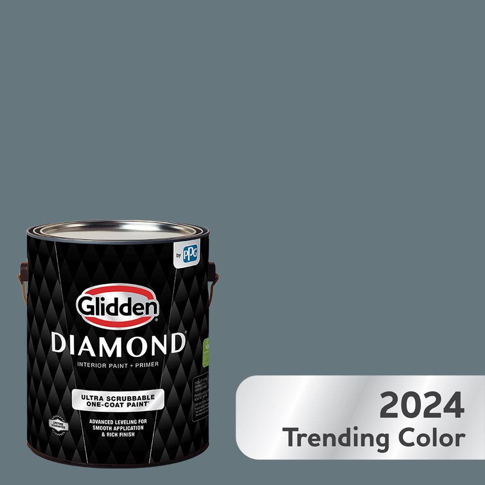 Glidden Diamond 1 gal. PPG1037-5 Night Rendezvous Ultra-Flat Interior ...