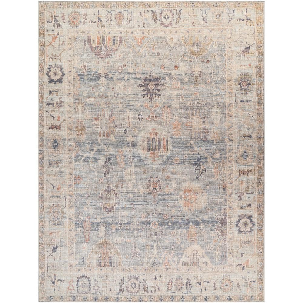 Livabliss Becki Owens Marlene Pale Blue 9 ft. x 12 ft. Medallion Indoor ...