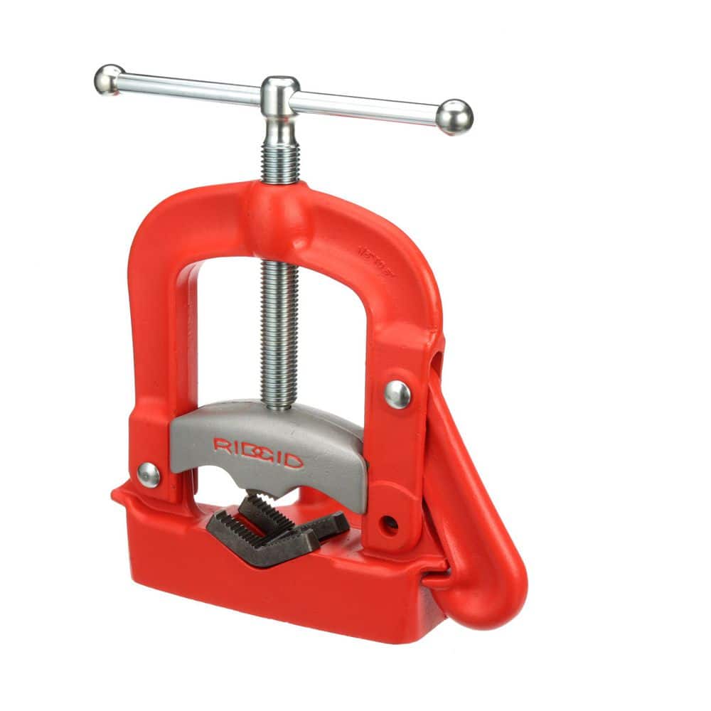 RIDGID 1/8 in. to 6 in. Pipe Capacity, Bench Yoke Vise with Hardened ...