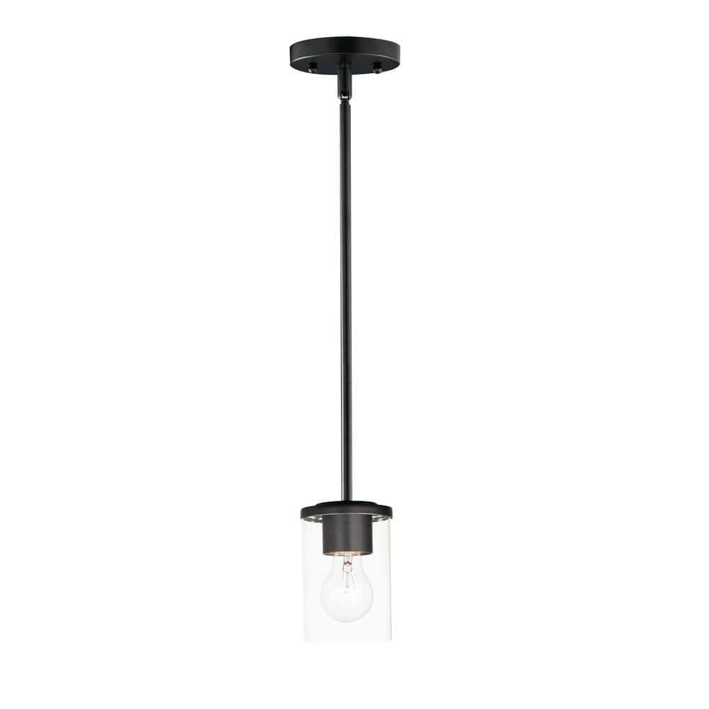 Maxim Lighting Corona 1-Light Black Mini Pendant Light 90200 - The Home ...