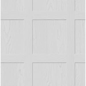 NuWallpaper Ashley Stark Grey Chase WallCoving Peel and Stick Wallpaper ...