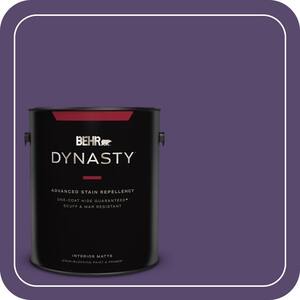 BEHR DYNASTY 1 qt. #P570-7 Proper Purple One-Coat Hide Satin Enamel ...