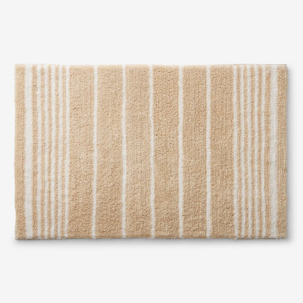 The Company Store Company Cotton Plush Spa Stripe 17 in. x 24 in ...