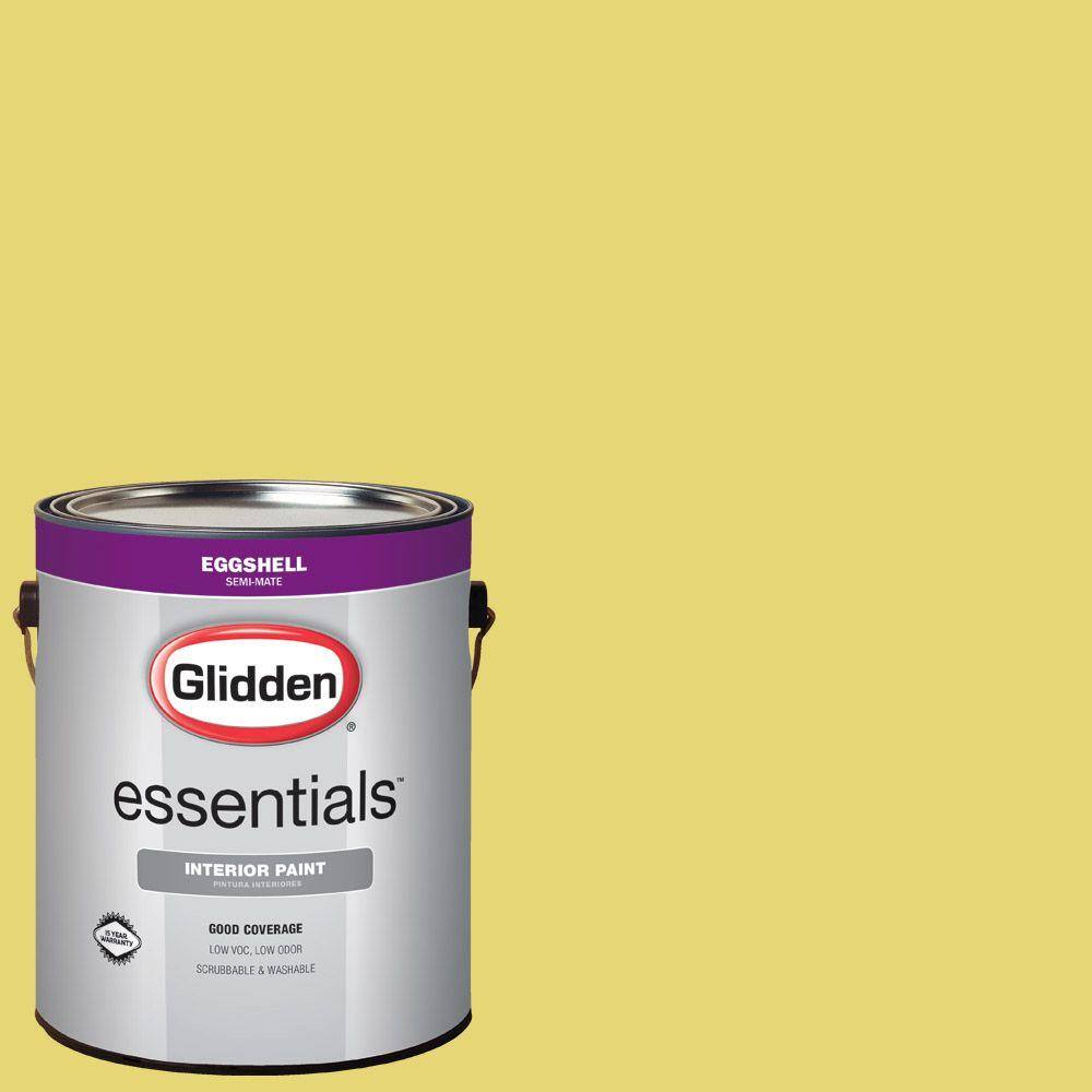 Glidden Essentials 1 gal. #HDGG02 Lemon Lime Fizz Eggshell Interior ...
