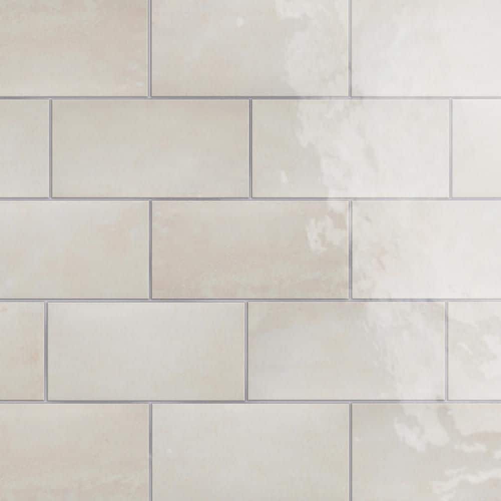 Merola Tile Camden Antique Bianco 4 in. x 8 in. Ceramic Wall Tile (11.5 ...