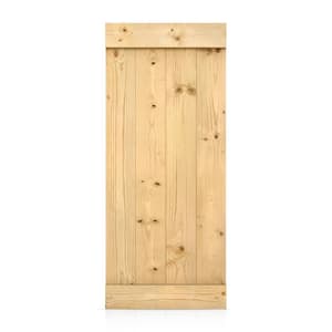 CALHOME 26 in. x 72 in. Red Walnut Solid Pine Wood Bathroom Stall ...