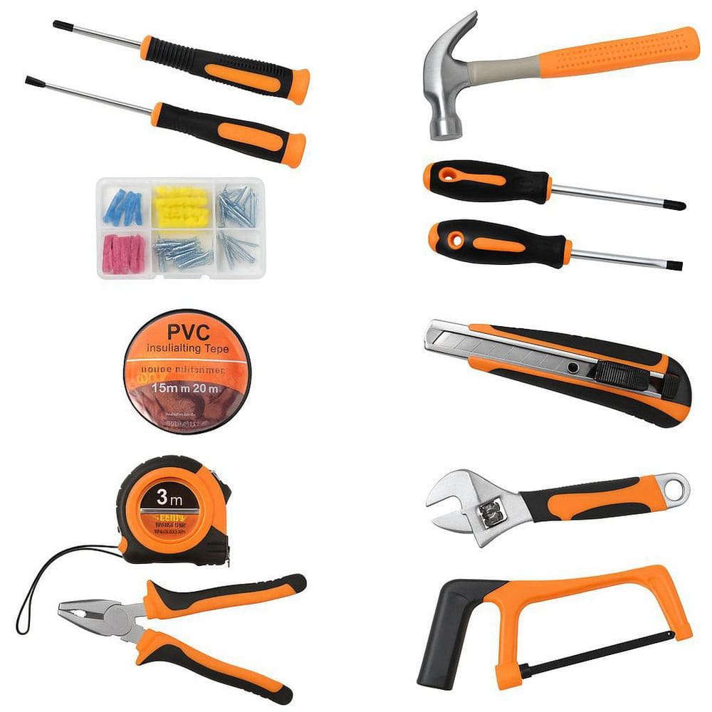 MYWISH 105-Piece Home Tool Kit with Hard Shell Carrier SF-STT-105 - The ...