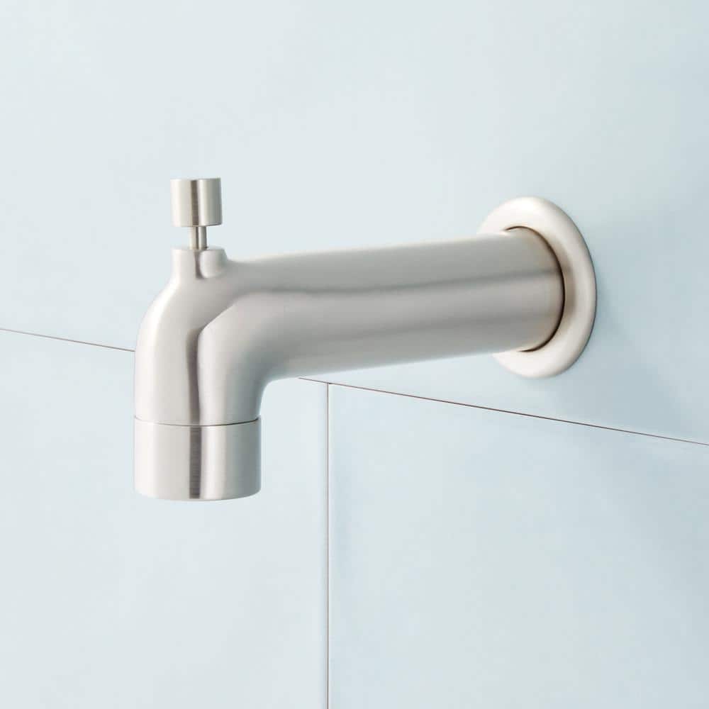 SIGNATURE HARDWARE Edenton 5-9/16 in. Integrated Diverter Tub Spout ...