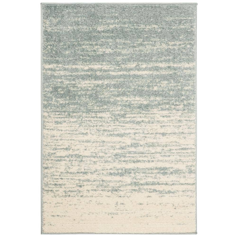 SAFAVIEH Adirondack Slate/Cream Doormat 3 ft. x 4 ft. Solid Color ...