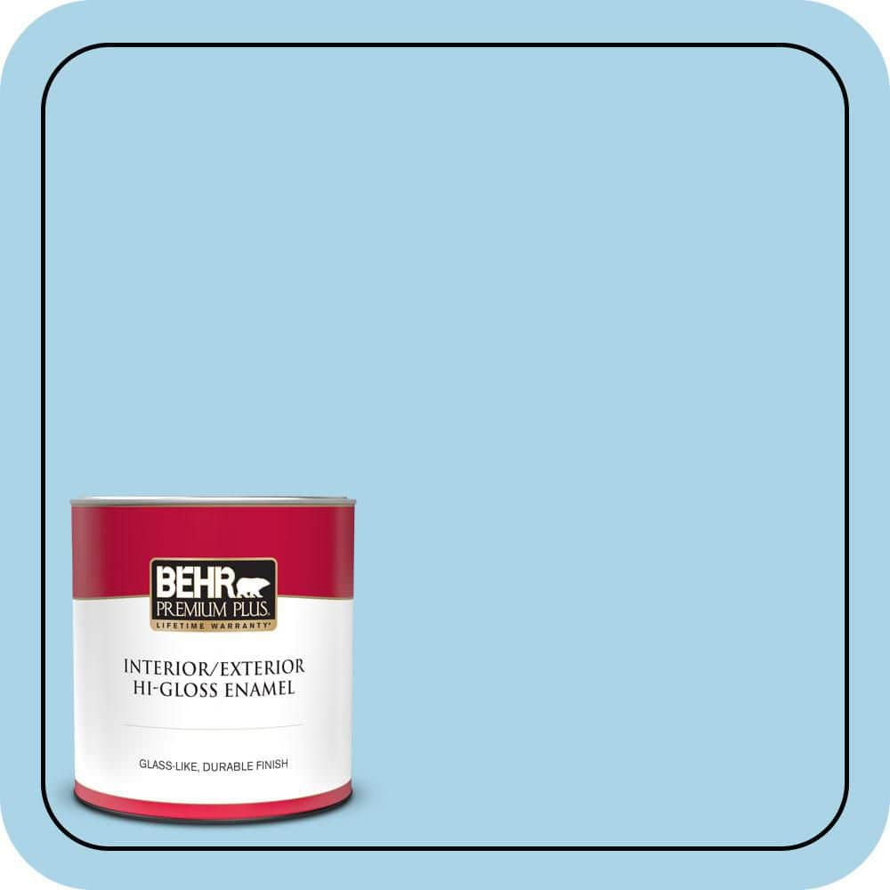 BEHR PREMIUM PLUS 1 qt. #550C-3 Monaco Hi-Gloss Enamel Interior ...