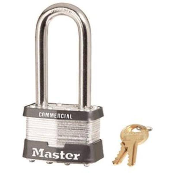 Master Lock Number 5 2-1/2 in. L Steel Laminated Padlock Shackle Keyed ...