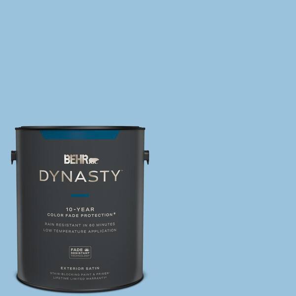BEHR DYNASTY 1 gal. #M520-3 Charismatic Sky Satin Enamel Exterior Stain ...