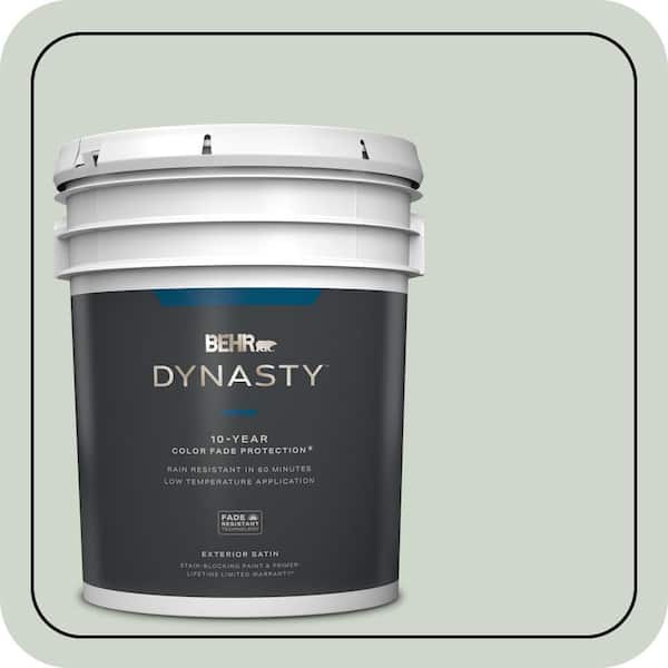 BEHR DYNASTY 5 gal. #ICC-48 Aspen Mist Satin Enamel Exterior Stain ...