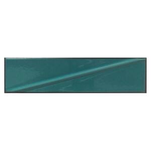 Ivy Hill Tile Mawr Green 5.9 in. x 0.31 in. Fluted 3D Glossy Ceramic ...