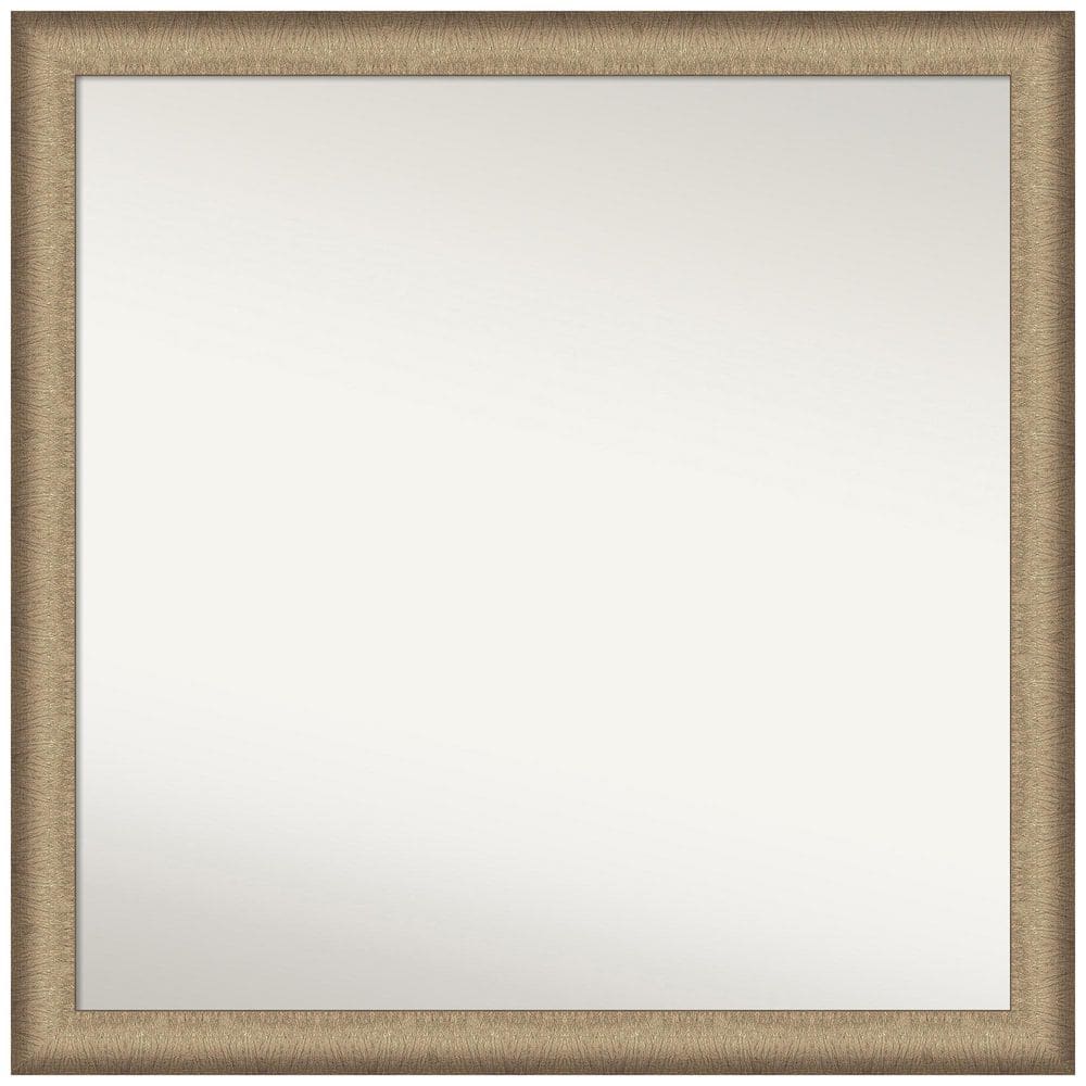 Amanti Art Elegant Brushed Bronze Narrow 29 in. W x 29 in. H Square Non ...