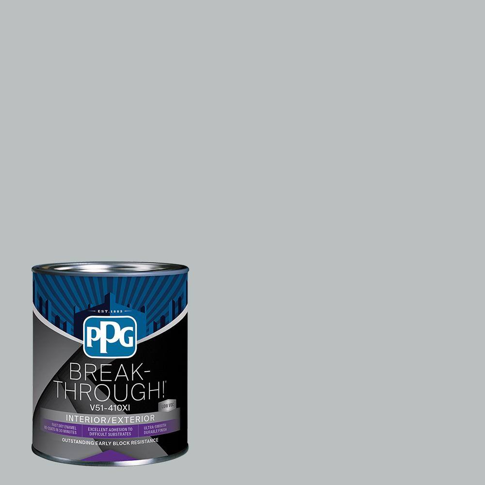 Break-Through! 1 qt. PPG1039-2 Maiden Mist Satin Door, Trim & Cabinet ...