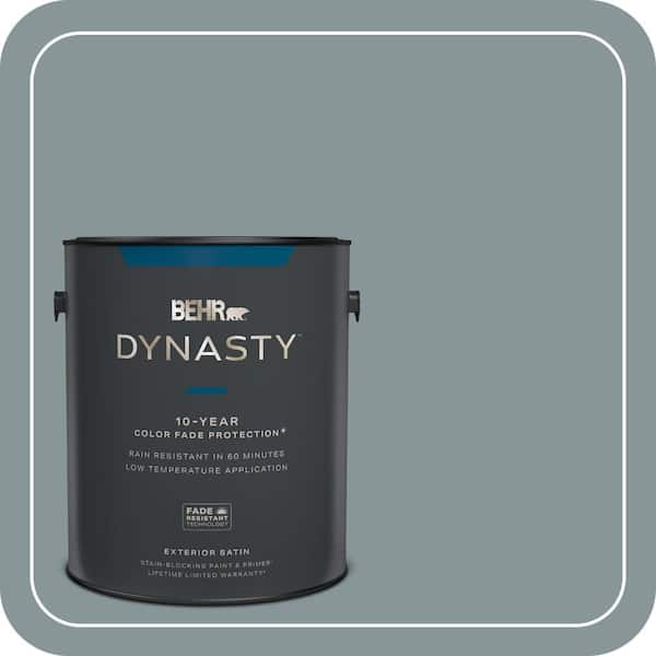 BEHR DYNASTY 1 gal. #PPU12-15 Atmospheric Satin Enamel Exterior Stain ...