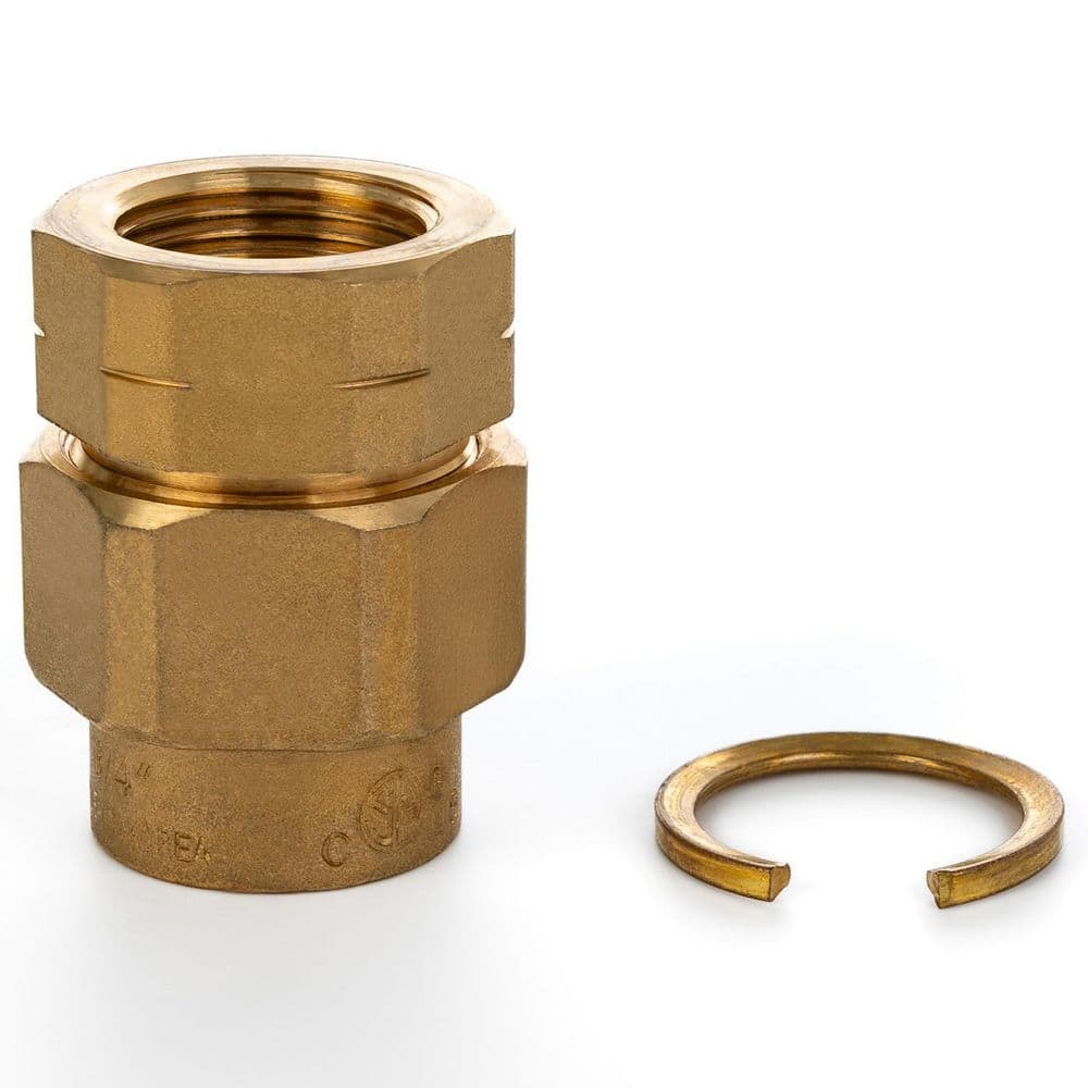 HOME-FLEX 3/4 in. CSST x 3/4 in. FIPT Brass Female Adapter 11-435-007 ...