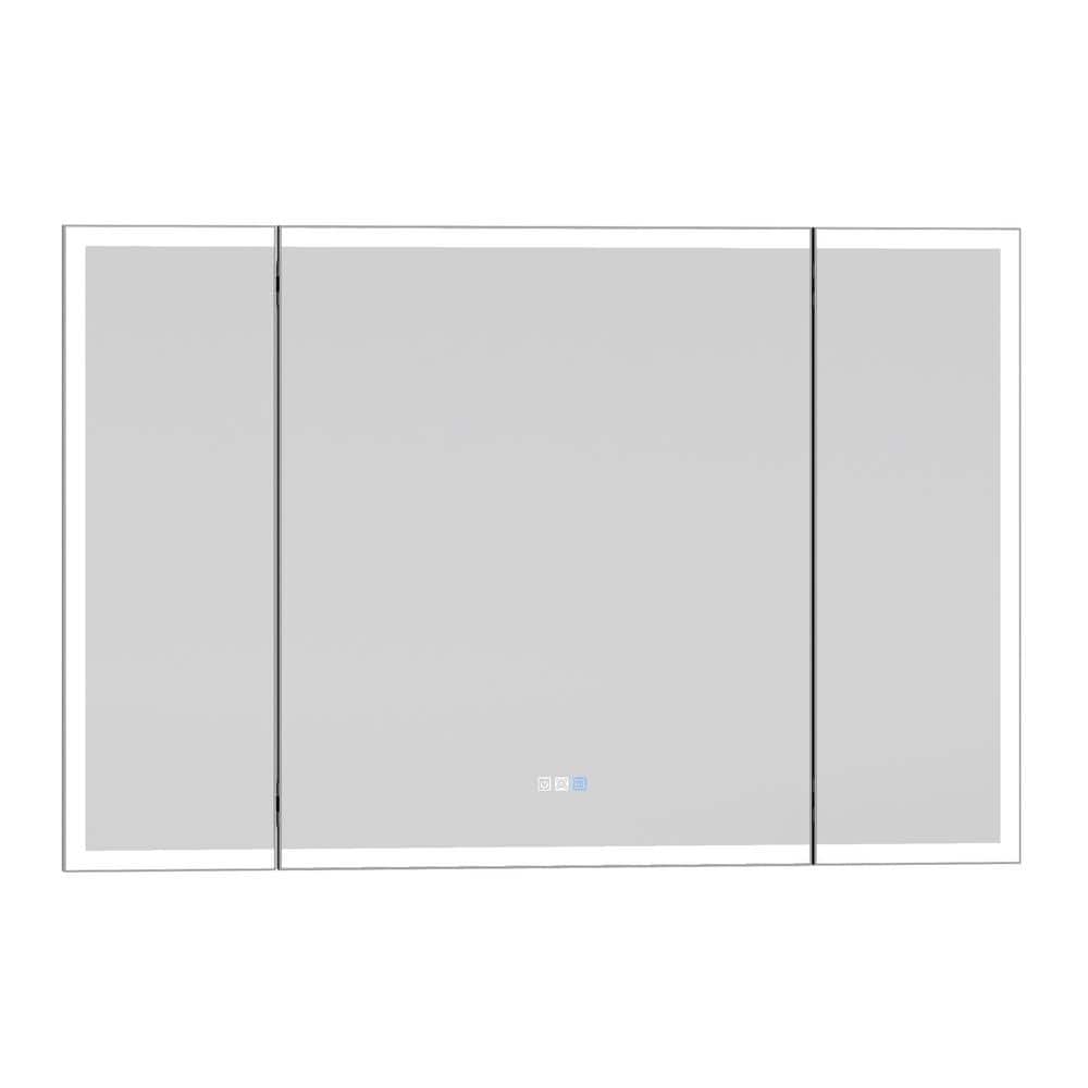 Sarlai 54 in. W x 36 in. H Rectangle Framed Wall Mounted Bathroom ...