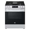 LG 30 in. 5.8 cu. ft. Slide in Smart Gas Range with 5 Burners in ...