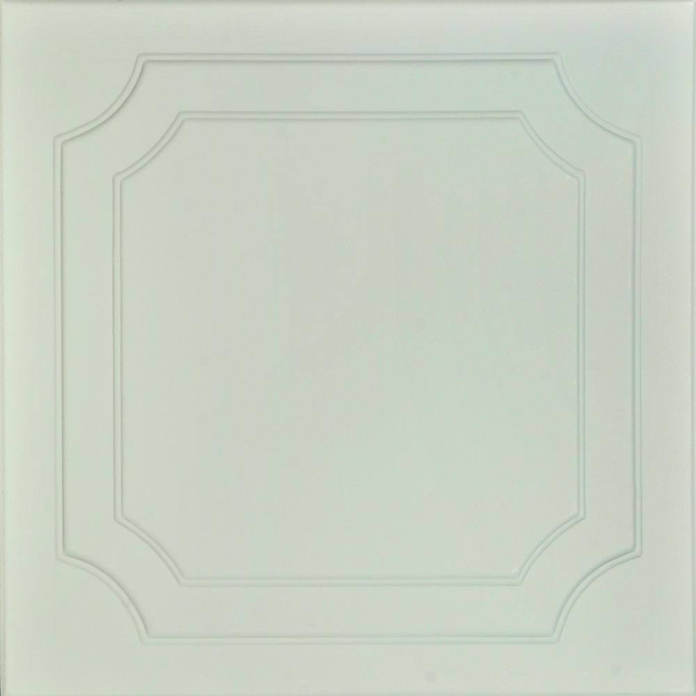 A La Maison Ceilings Virginian 1.6 ft. x 1.6 ft. Glue Up Foam Ceiling ...
