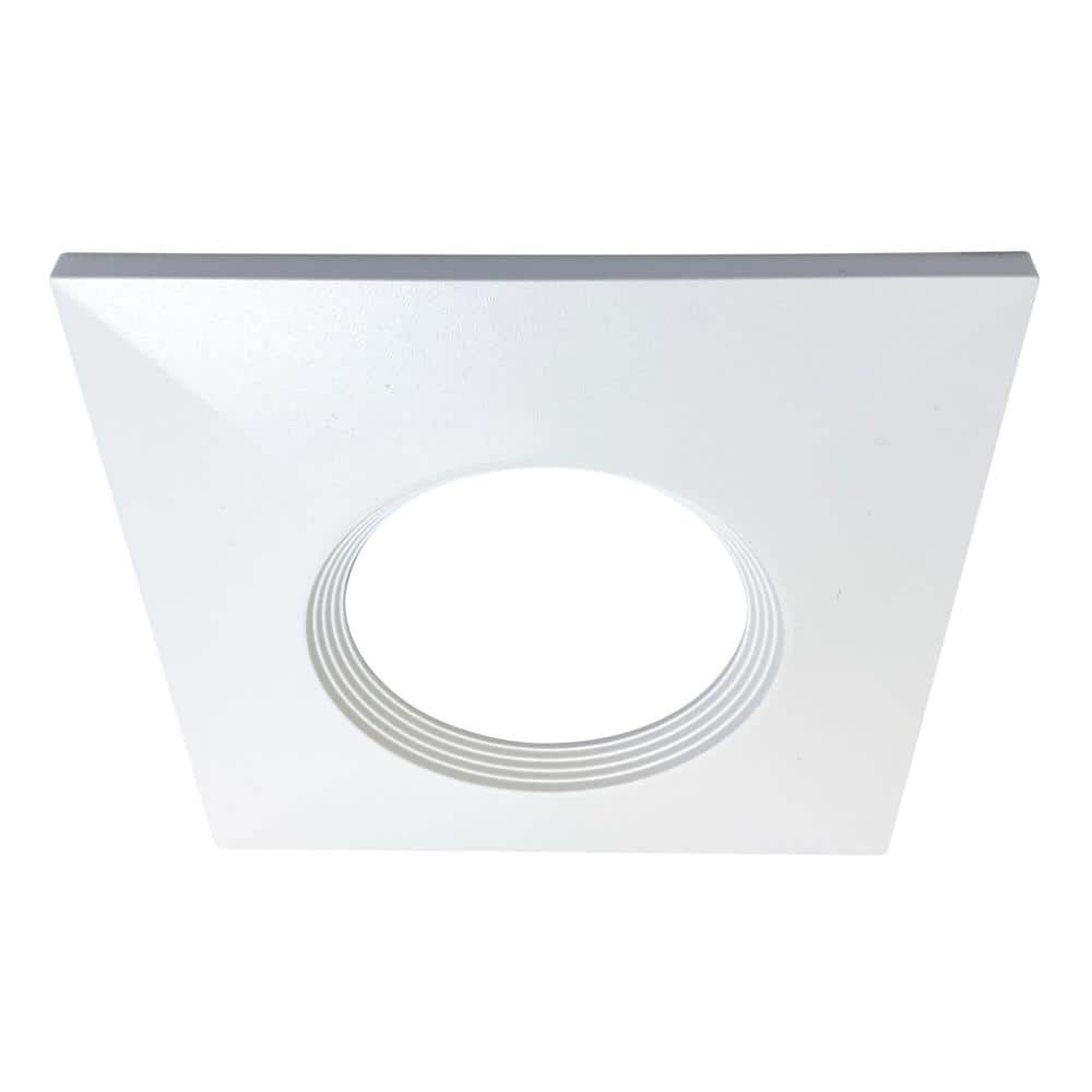 HALO JBD 4 in. Square Baffle Designer Trim in Paintable Matte White ...
