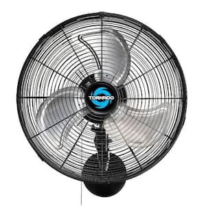 SPT 16 in. 3 Fan Speeds Wall Fan in Black with 3 Wind Modes, Timer ...