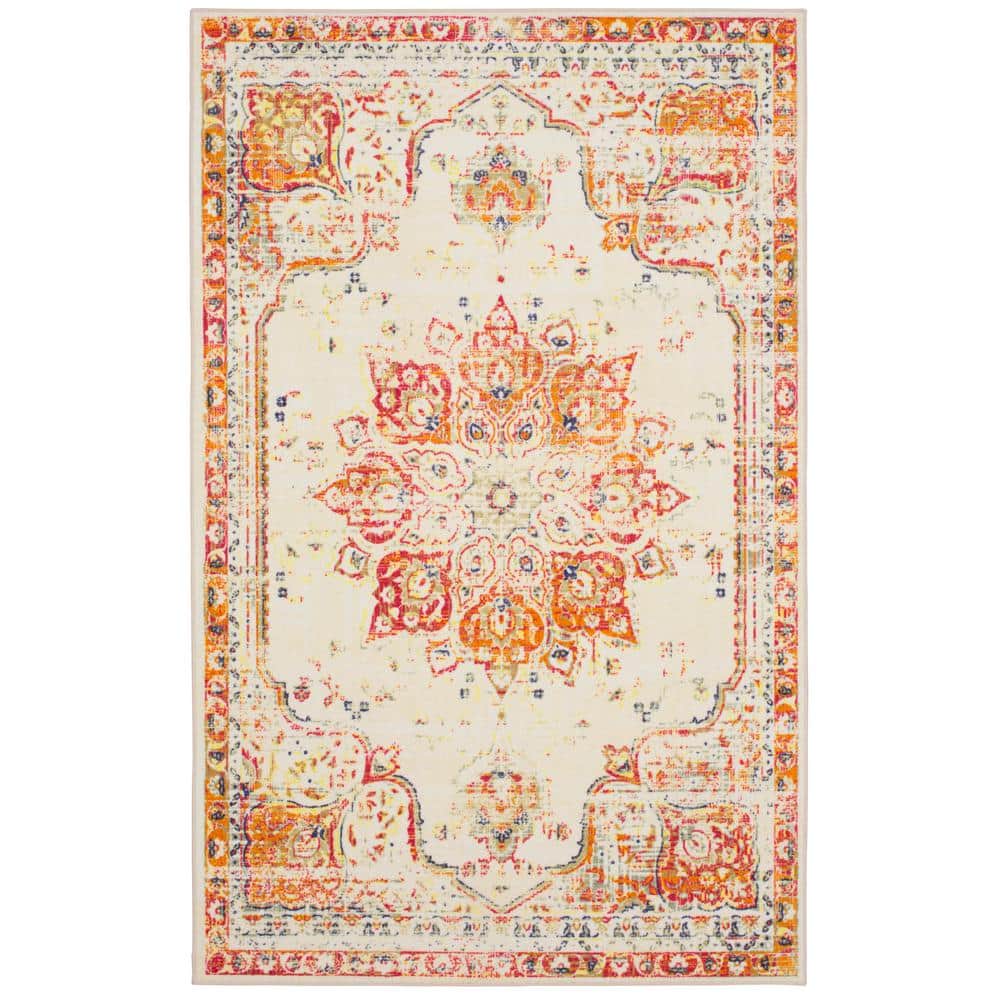 Mohawk Home Empearal Red 5 ft. x 8 ft. Oriental Area Rug 074645 - The ...