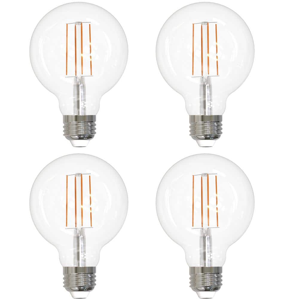 Sunlite 100-Watt Equivalent G25 Edison Filament Globe E26 Base Dimmable ...