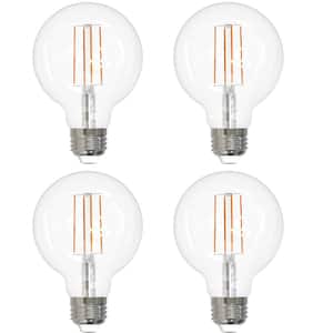 Sunlite 100-Watt Equivalent G30 Edison Filament Globe E26 Base Dimmable ...