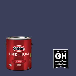 Glidden Premium 5 gal. Victory Blue PPG1165-7 Semi-Gloss Interior Latex ...