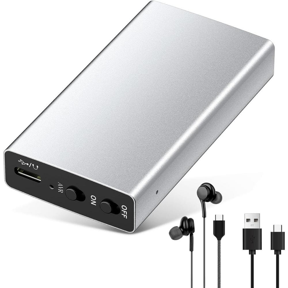 Lukyamzn 64GB, 3000mAh Digital Voice Recorder with Voice Activated ...