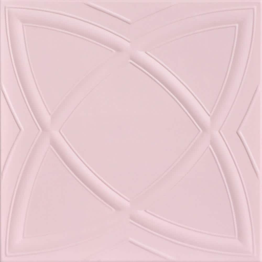 A La Maison Ceilings Elliptic Illusion Powder Blush 1.6 ft. x 1.6 ft ...