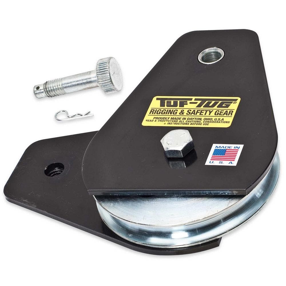 TUF-TUG 3 in. Wire Rope Snatch Block, Plain Mount, 2,000 lbs. Capacity ...