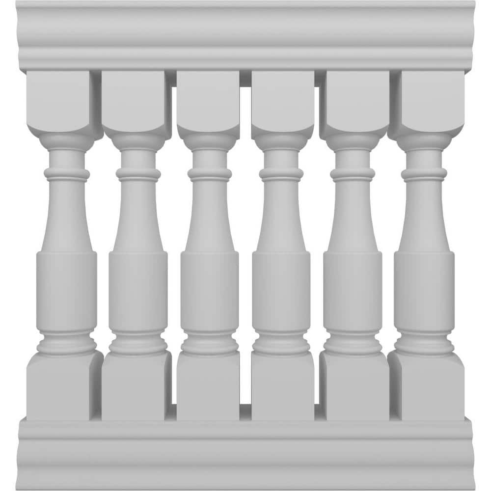 Ekena Millwork Fiberthane Hamilton Balustrade 36 in. L x 42 in. H ...