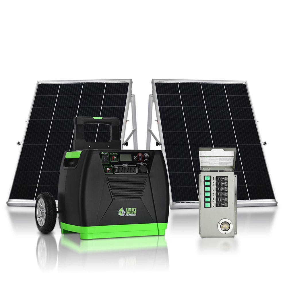 NATURE'S GENERATOR ELITE 3600-Watt/5760W Peak Push Button Start Solar ...