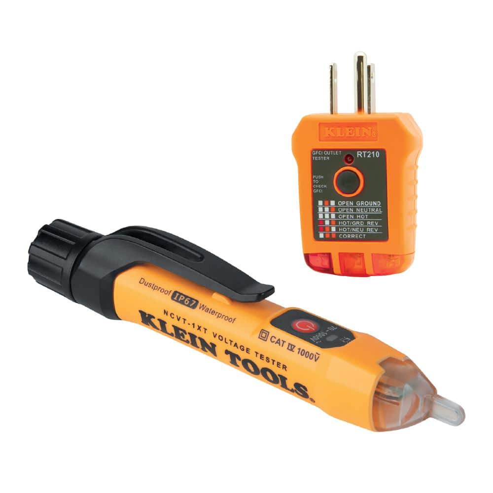 Klein Tools Non-Contact Voltage and GFCI Receptacle Premium Test Kit ...