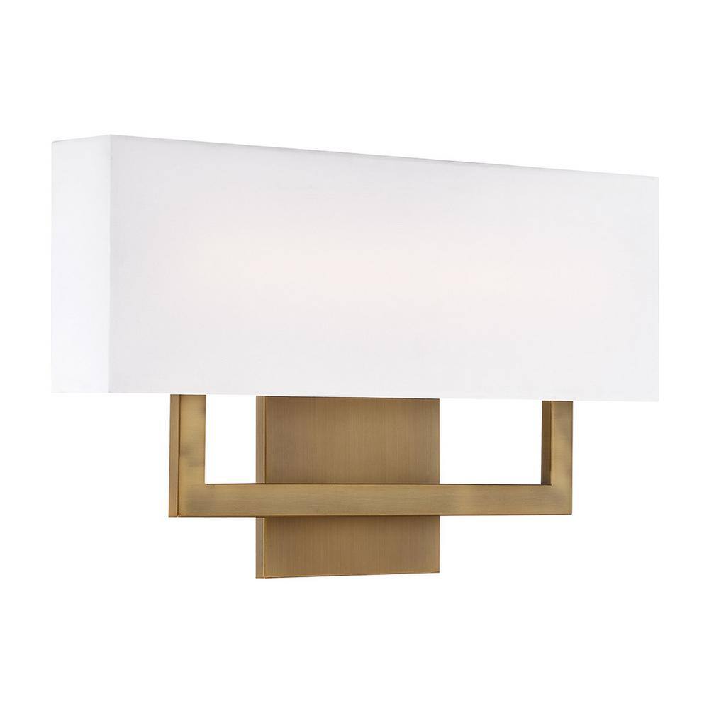 WAC Lighting Manhattan 22 in. Aged Brass LED Vanity Light Bar and Wall ...