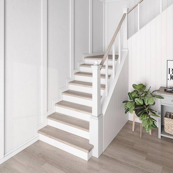 Laminate Stairs With No Risers Laminate We Installed On The Stairs