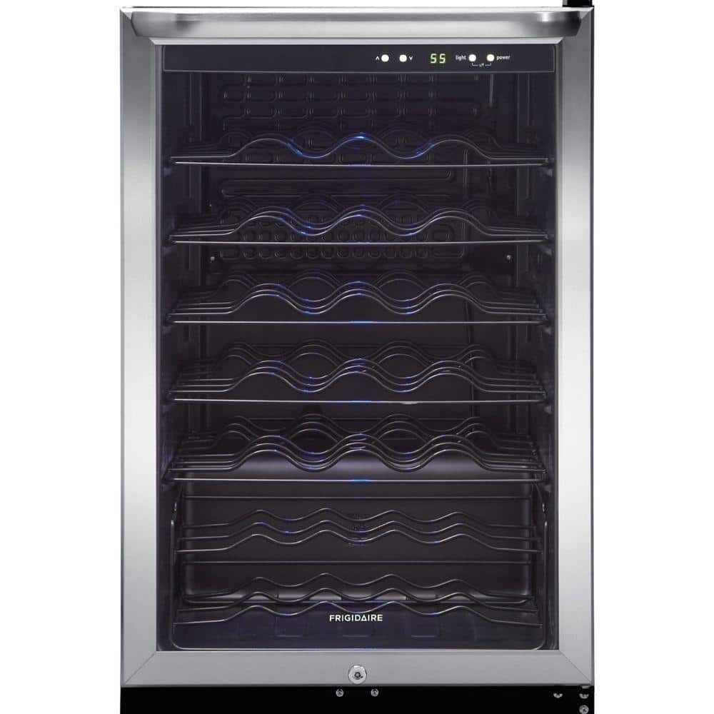 Frigidaire 42-Bottle Wine Cooler in Stainless Steel FFWC4222QS - The ...