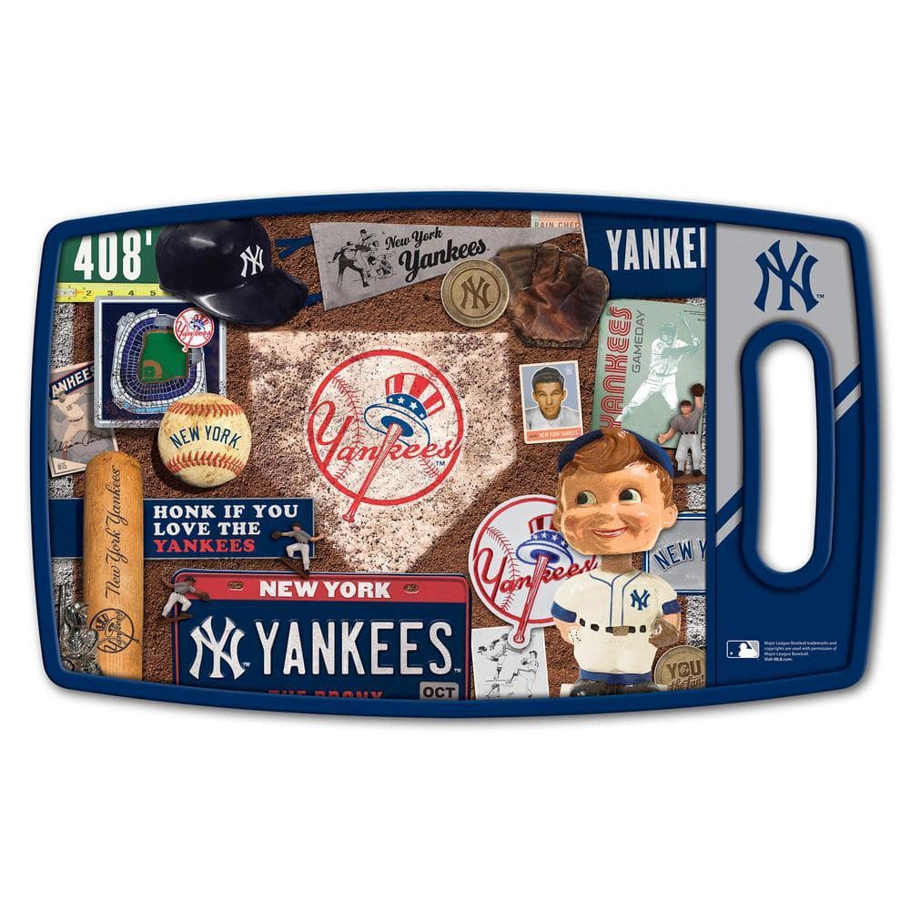 YouTheFan MLB New York Yankees Retro Series Polypropyene Cutting Board ...