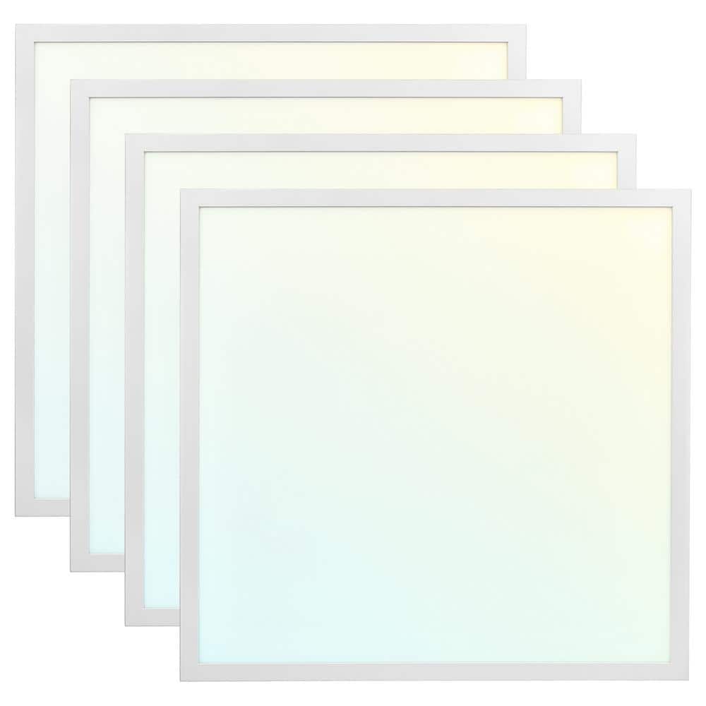 LUXRITE 2 ft. x 2 ft. Integrated LED Flat Panel Light 30/35/40-Watt 3 ...