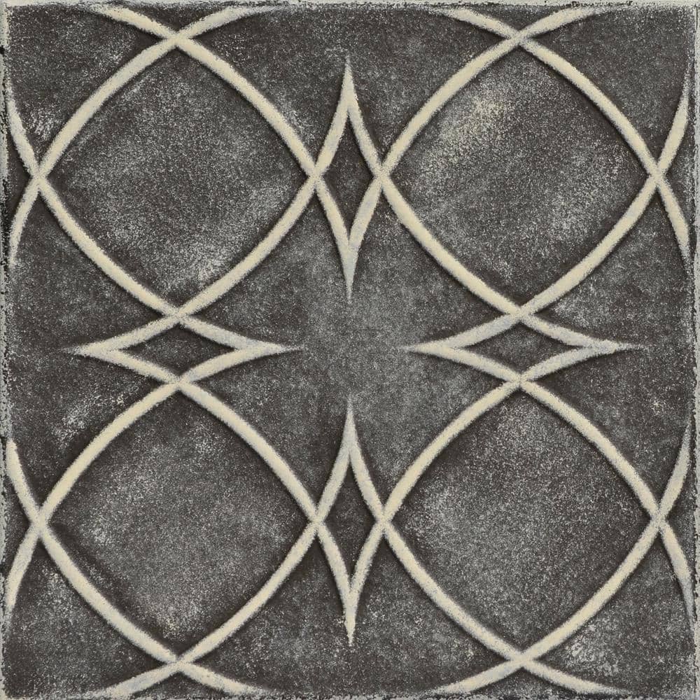 A La Maison Ceilings Circles and Stars Brown Beige 1.6 ft. x 1.6 ft ...